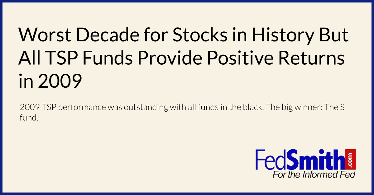 Worst Decade For Stocks In History But All TSP Funds Provide Positive ...